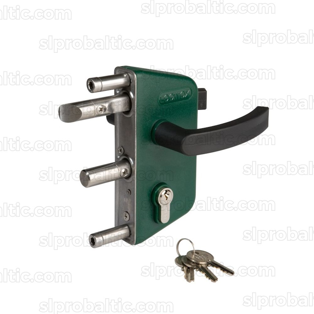 Locinox LAKZ4040P1 poliamīda slēdzene ar rokturiem, zaļā krāsā ...